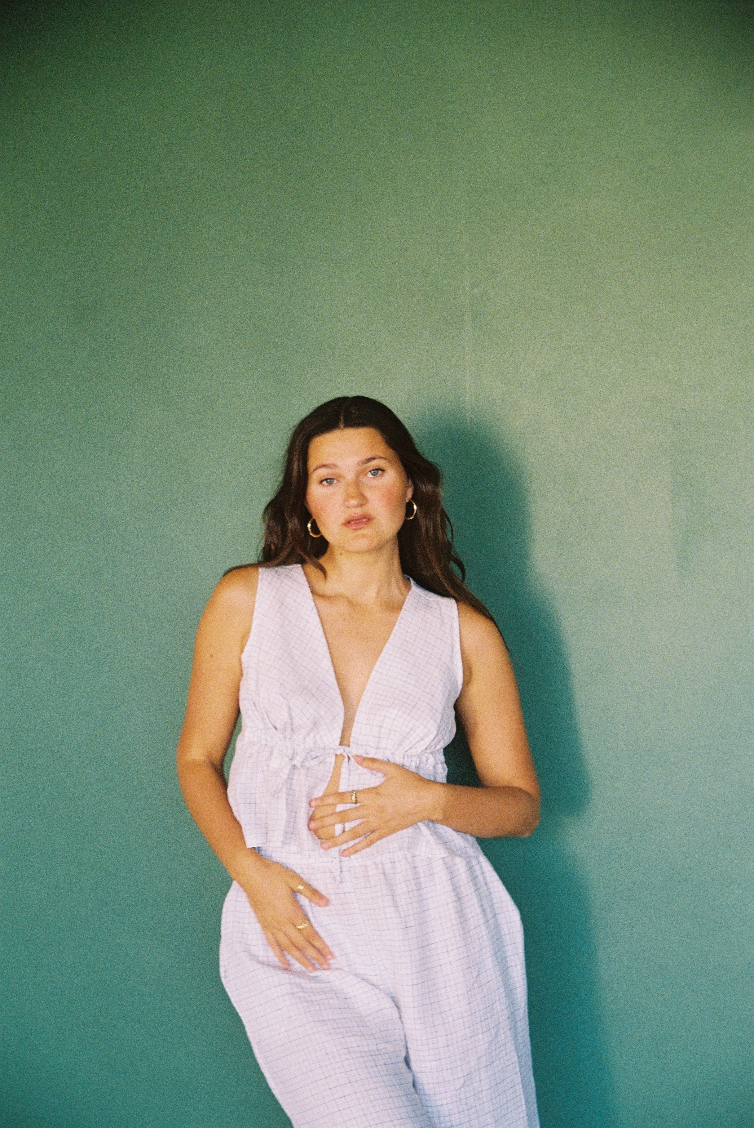 Daria Top in White Gingham – In May