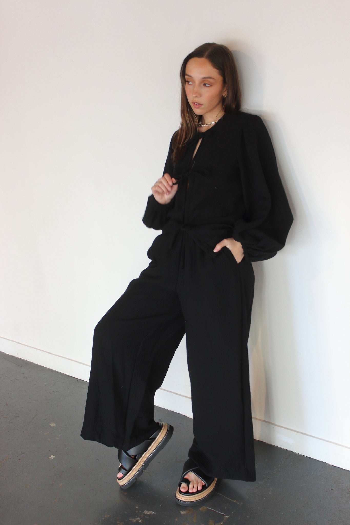 Raiya Pant in Black – In May